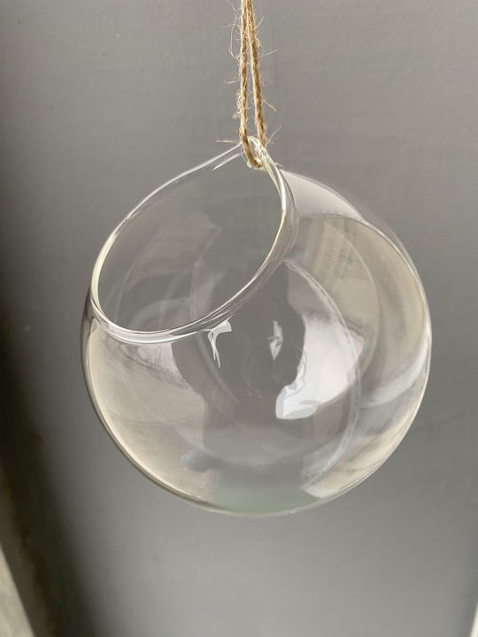 Hanging Ball Glass Flower Planter Vase Terrarium Container Landscape ...