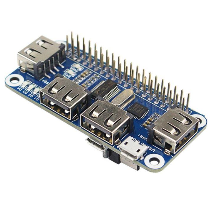 (NEW)4 Ports USB HUB HAT For Raspberry Pi 3 / 2 / Zero W Extension ...