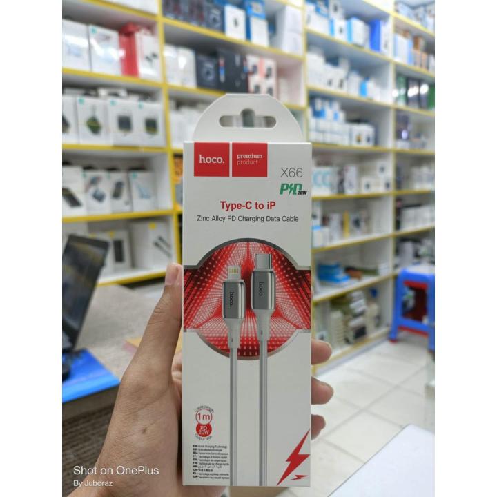 hoco X66 Howdy 20w PD Cable Type-C to Lightning-1m | Daraz.com.bd