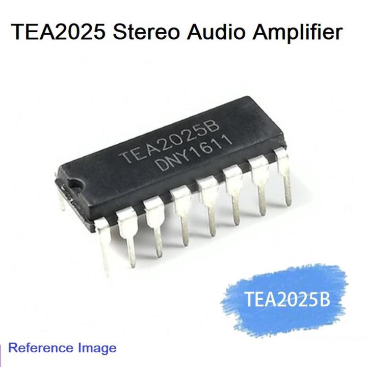 2Pcs- TEA2025 TEA2025B TEA-2025 2025 DIP-16 Audio Amplifiers IC Amplifier Board IC Dual In Line ...