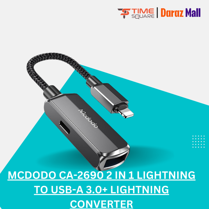 MCDODO CA-2690 2 IN 1 LIGHTNING TO USB-A 3.0+ LIGHTNING CONVERTER ...