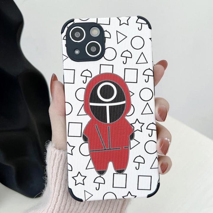 Olige case for 13 trend cartoon squid game camera protection soft ...