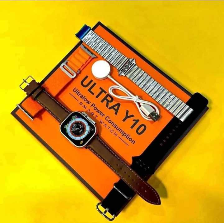 ULTRA Y10 Smart Watch Ultralow Power Consumption With 4 Sraps | Daraz ...