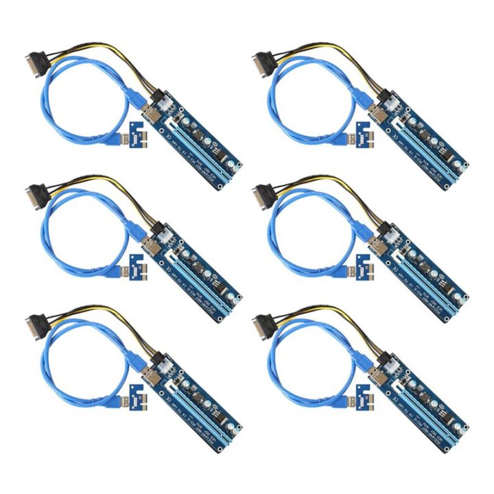 PCIE Riser 1X to 16X Powered Riser Adapter Card ,60cm USB 3.0 Extension ...