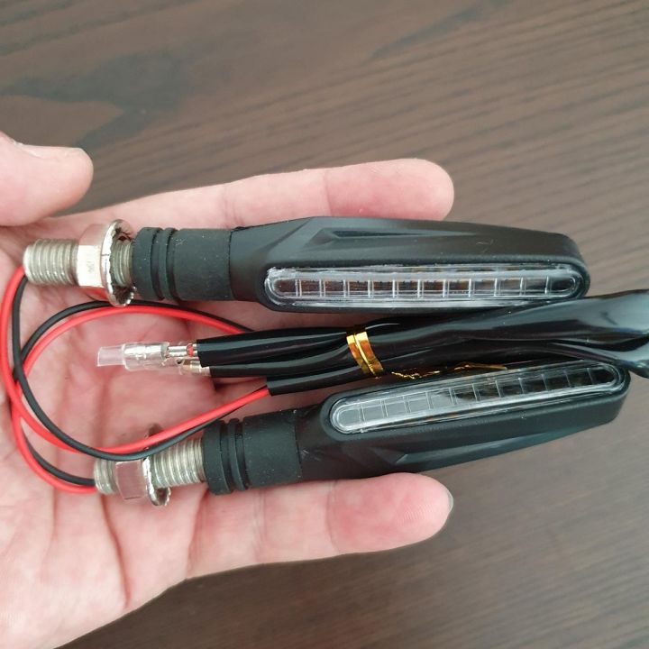 2Pcs 12V Super Bright 14LED Motorcycle Turn Signal Bendable Indicator ...