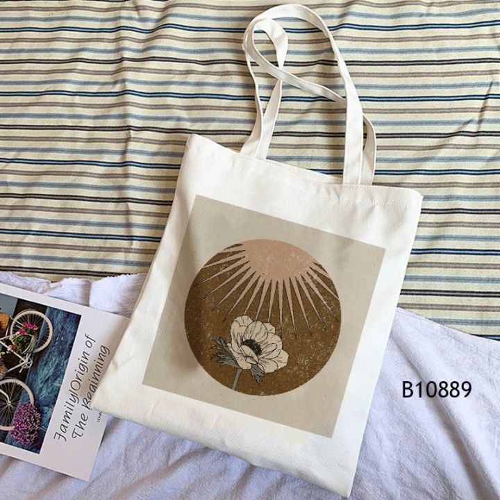 （NEW）Aesthetic Art Canvas Tote Bag Aesthetic Pic Print Storage Bags ...