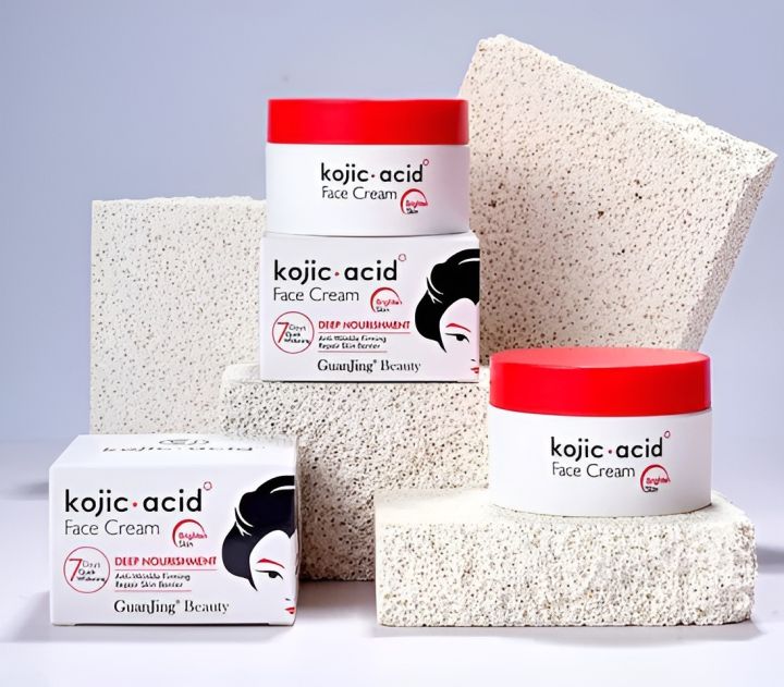 Kojic Acid Face Cream Deep Nourishment Brightening Anti-Ageing Moisturizing Skin Care Cream 50g ...