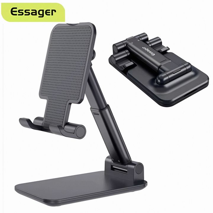 Adjustable মোবাইল স্ট্যান্ড – Foldable & 360° Rotatable Desk Holder ...