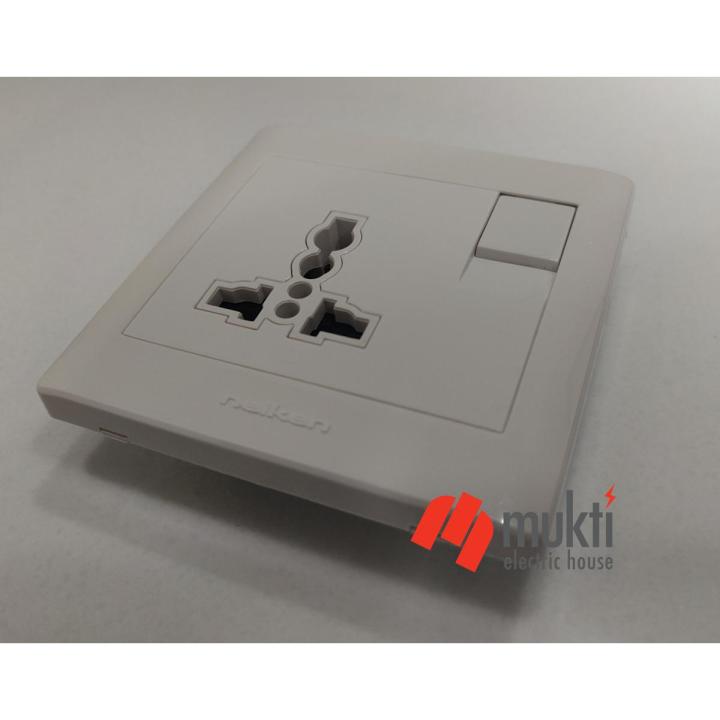 neiken Made in Malaysia Three 3 Pin 13A Multi Socket Combined Universal ...