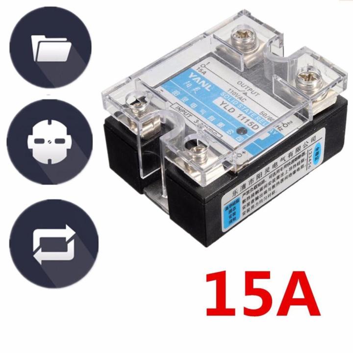 New Solid State Relay SSR DC-DC 25A 3-32VDC 5-220VDC 10A 15A 25A 40A ...