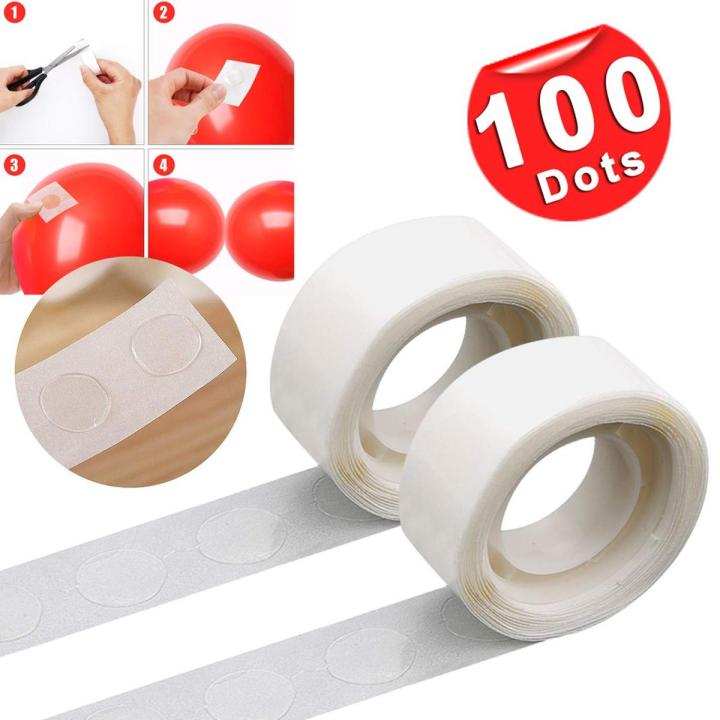 100 pcs Super Sticky Double-Sided Adhesive Dot Fixed For Balloon ...