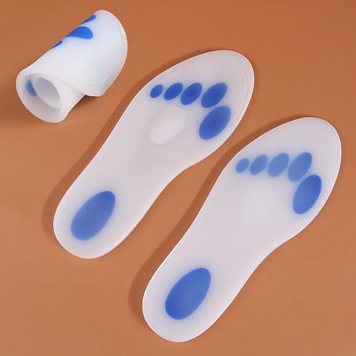 Silicone insole, soft, full length cushioning, breathable foot support ...