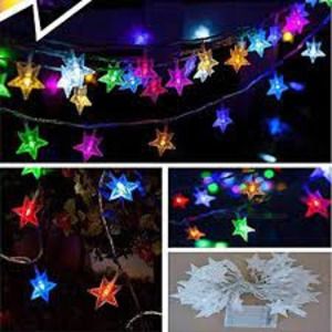 28 Pcs Star Shape Led String Lights Fairy Lights, Christmas Wedding ...