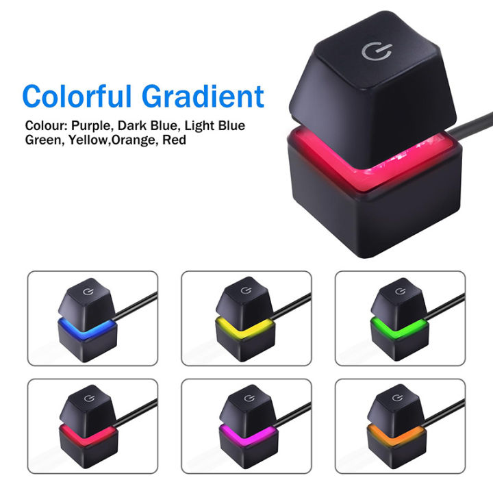 【Upgrade Your Style】 Desk ON/OFF Power Switch for Desktop Computer RGB ...