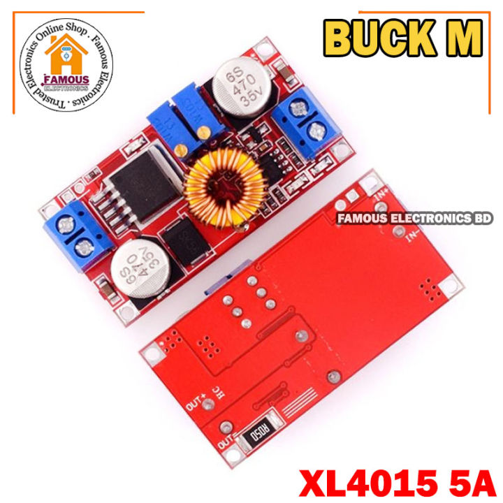 XL4015 Buck Converter 5A DC To DC CC CV Lithium Battery Step down ...