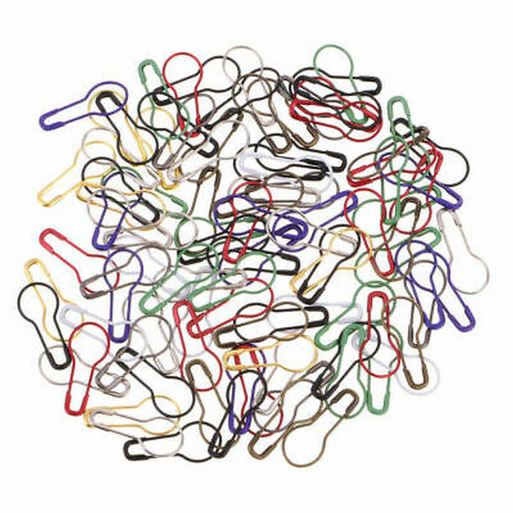 500 pcs/box Mixed Color Safety Pins Calabash Gourd Shape Safety Pin ...