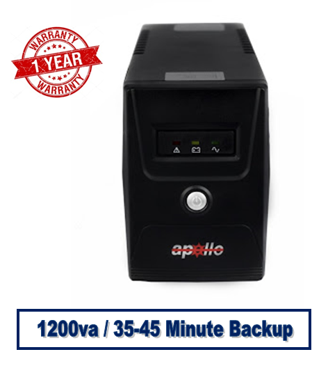 Apollo 1200VA Offline UPS with 35-45 Minute Backup at full load- Made ...