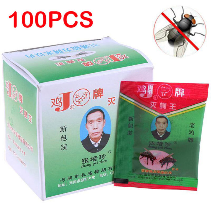 25/50/100Pcs Effective Powder Fly Killing Bait Pest Control Insecticide ...