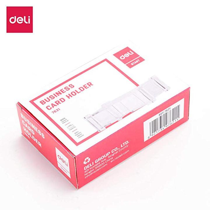 deli Business Card Holder (Transparent) | Daraz.com.bd