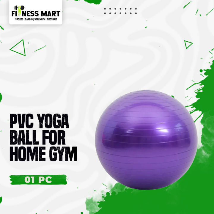 Durable PVC Yoga Ball for Home Gym-75cm- Plain - Fitness Mart | Daraz ...