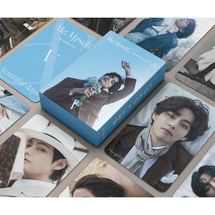 V Taehyung 55Pcs/Box K-POP BTS DECO KIT Photocard/Lomocard | Daraz.com.bd