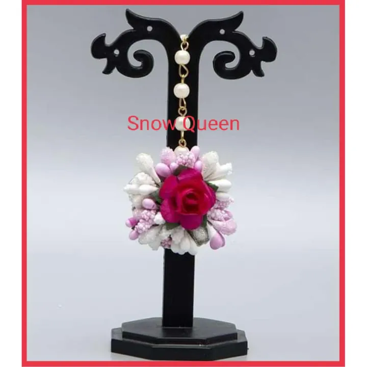 Artificial flower tikli 1 pc for girls & women. Standard Quality ...