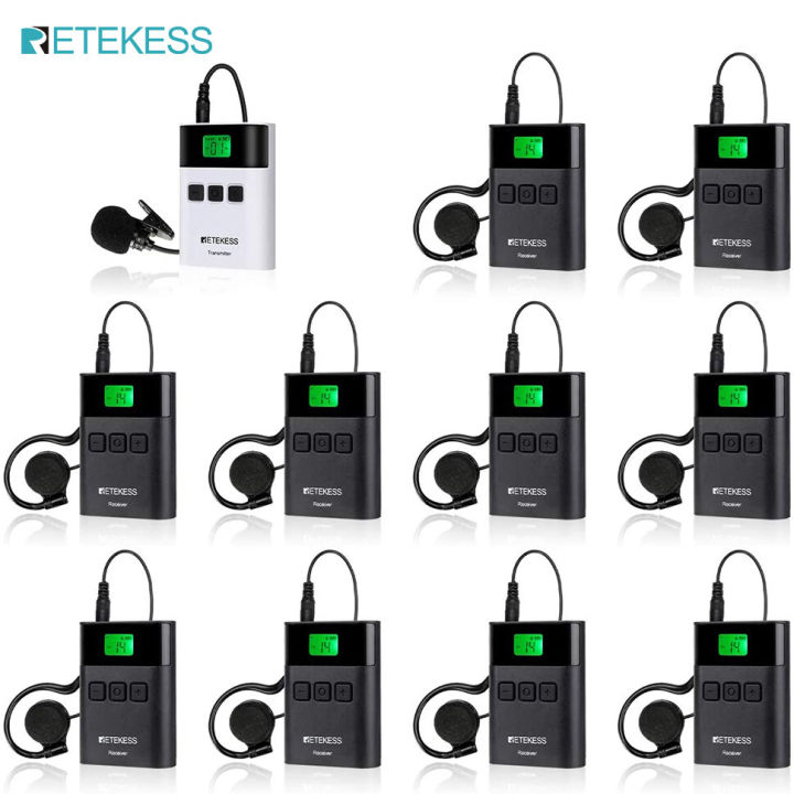 Retekess TT122, Tour Guide Audio System Rechargeable, Assistive Listening Devices,Wireless Audio ...