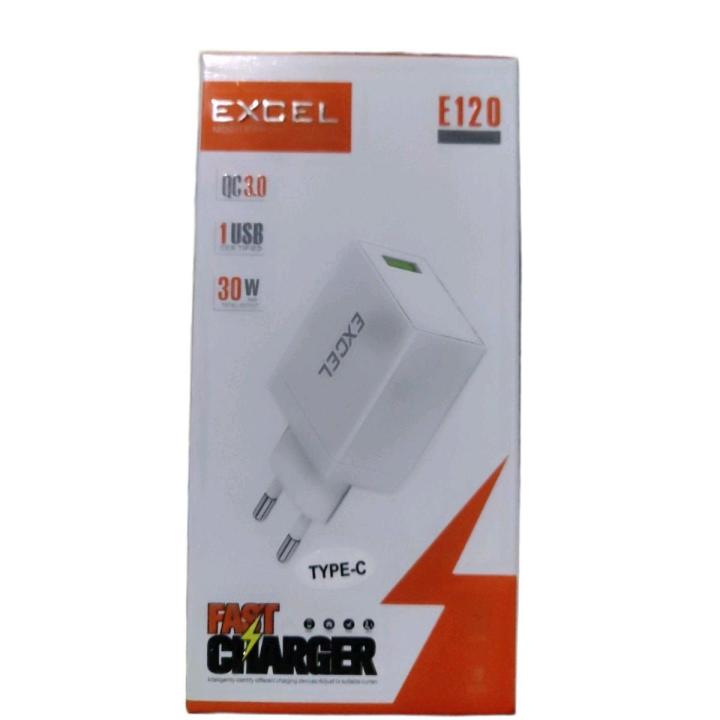 Excel E120 30W Super Fast Charging Multiple Protection QC3.0 Micro Usb ...
