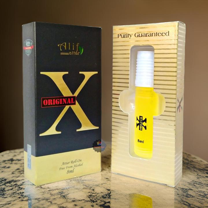 Alif X Attar Perfume Oil Long Lasting Halal Roll On Fragrance - 8ml ...