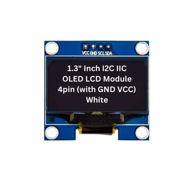 1.3" 4-Pins I2C Oled Display Module White Color | Daraz.com.bd