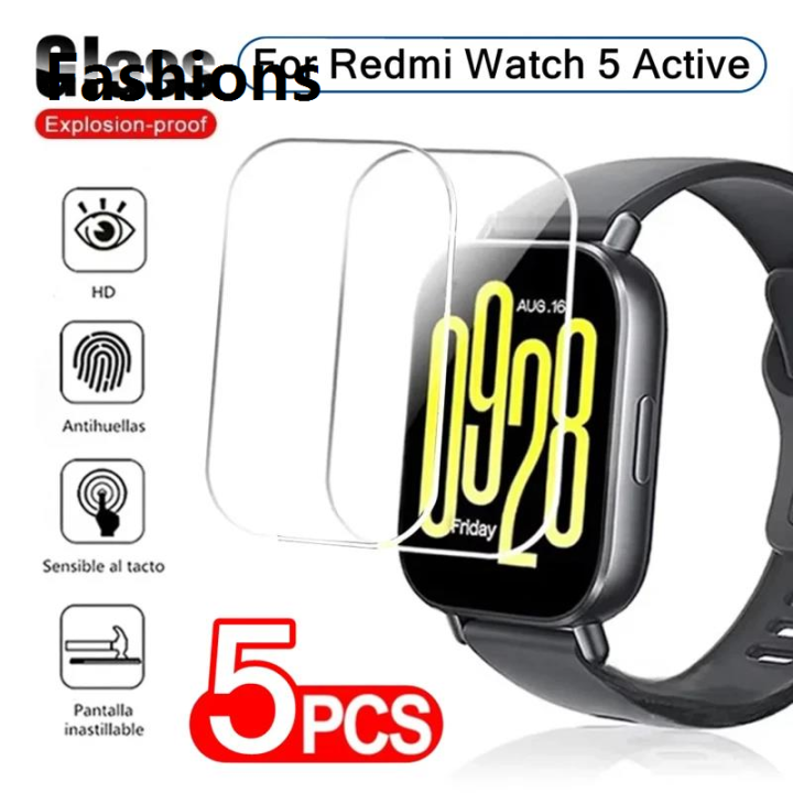 Fashions Luxury Tempered Glass For Xiaomi Redmi Watch 5 Active Screen ...