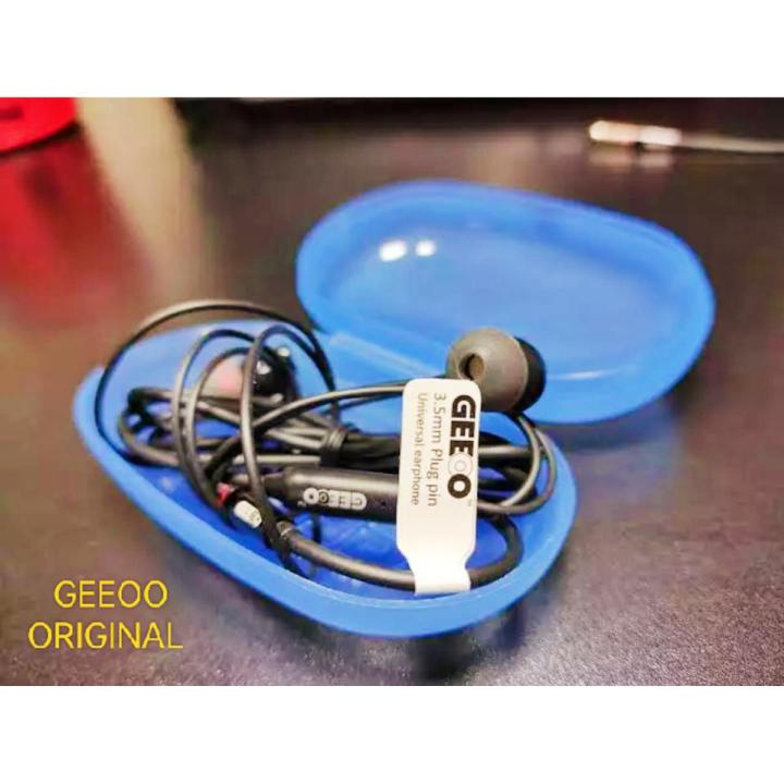 Geeoo X10 Plus In-ear Earphone with Microphone - Black | Daraz.com.bd