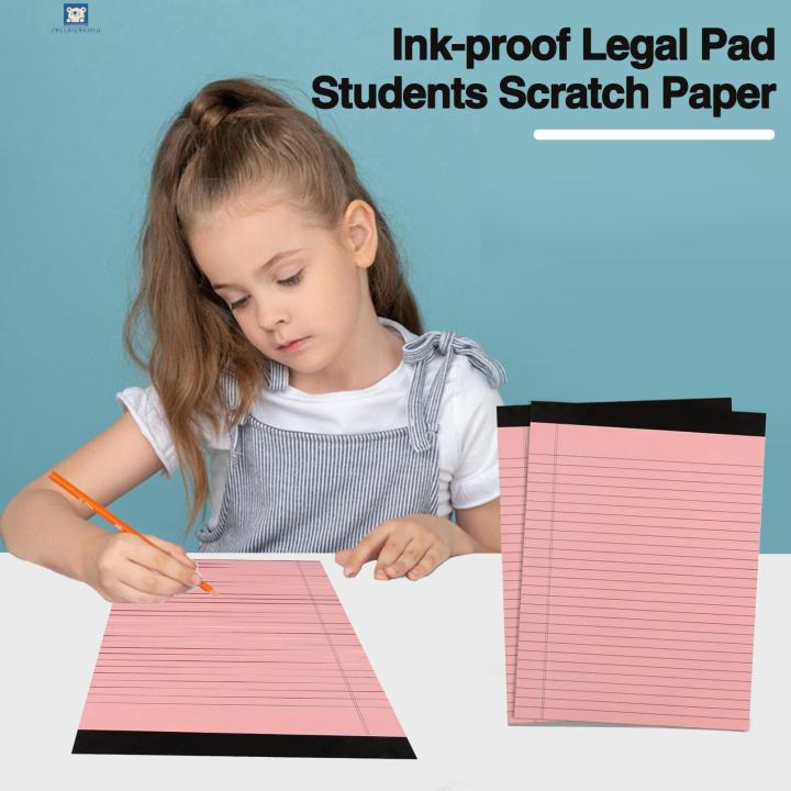 Childrenworld College Legal Pad Premium Ink-proof Lined Legal Pad 50 ...