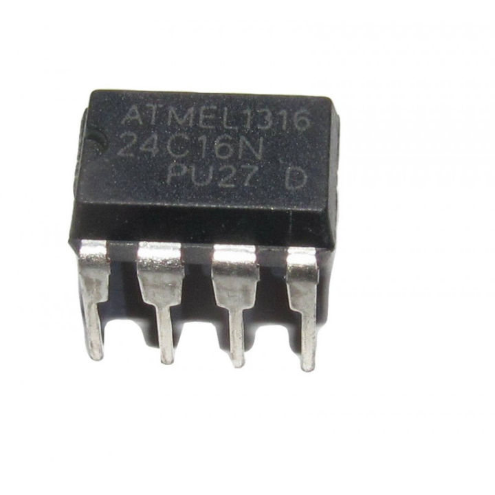 5Pcs -DIP 24C16P 24C16 Serial CMOS EEPROM 16K Bit 2Kx8 Serial CMOS ...