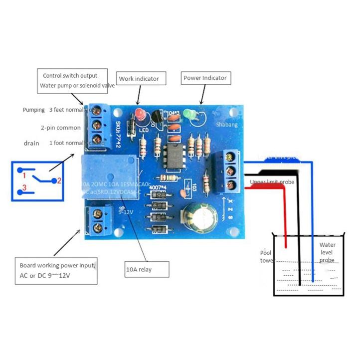 Xhhdqes 2x Water Liquid Level Controller Sensor Module Water Level