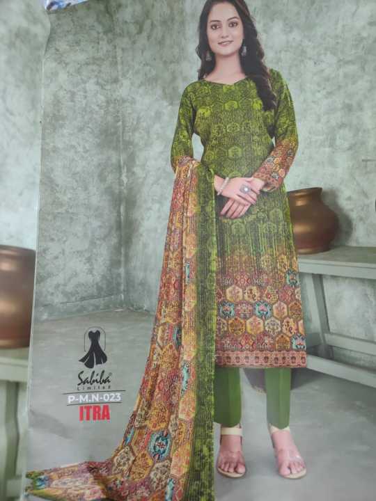 Soft Cotton Three Piece 3Pcs(Pakistani) For Women Salwar Kamiz With ...