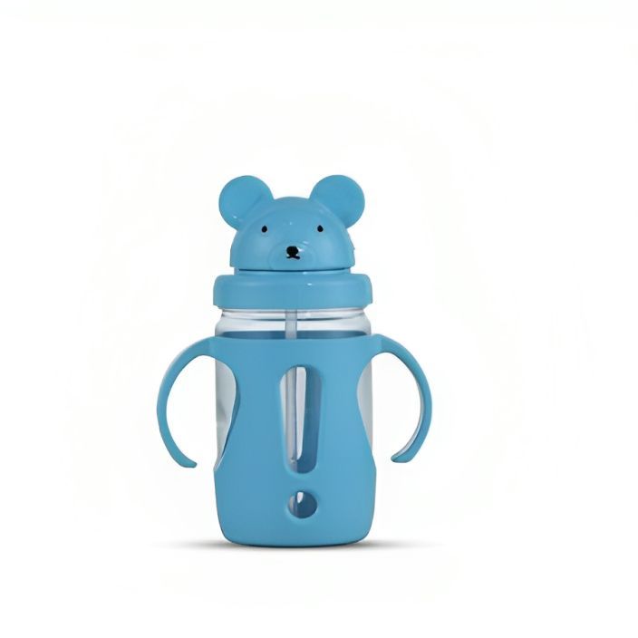 RFL Mickey Water Bottle 400 ML Trans & Light Blue MUM POT | Daraz.com.bd