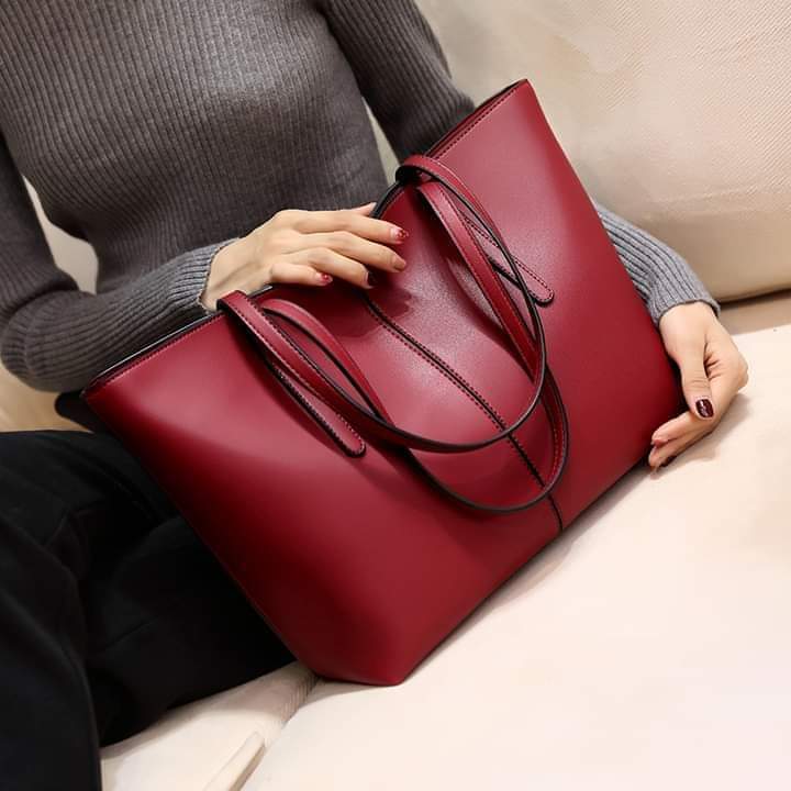 Tote Bag Ladies Luxury Shoulder Bag Artificial Leather | Daraz.com.bd