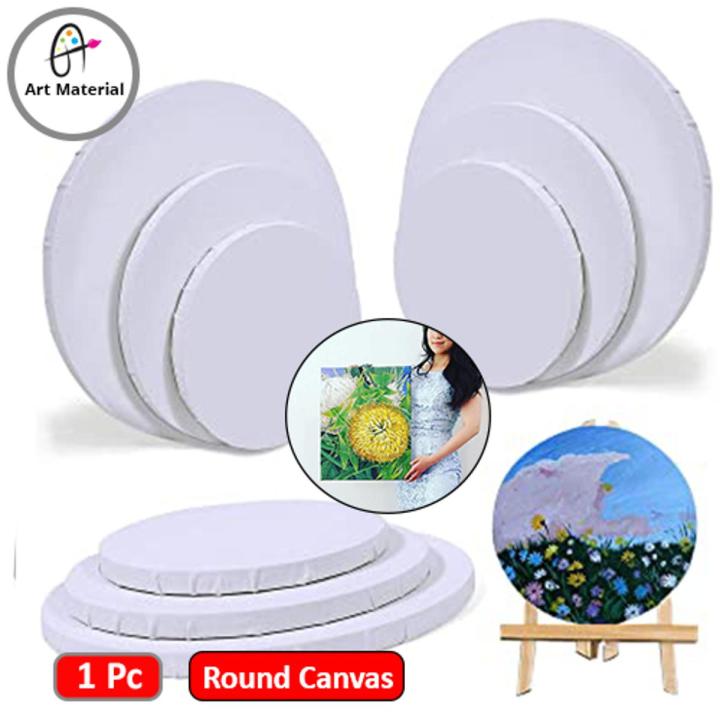 Round Canvas For Painting & Drawing - Canvas | Daraz.com.bd