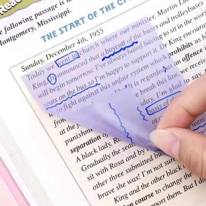 Sticker transparent sticky notes stationary items study materials notes ...