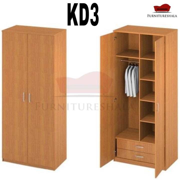 FurnitureShala 2 Door Almira with 2 Drawer / Cupboard Almirah / Almirah ...