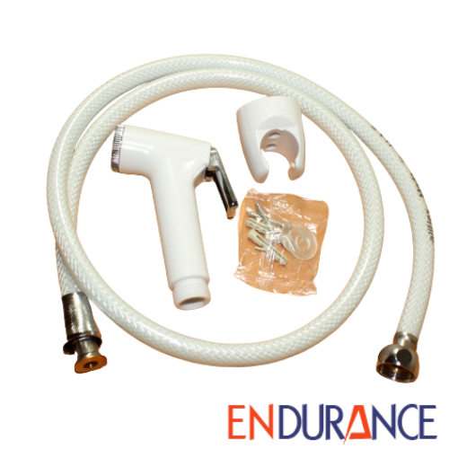 Allflex Raya Toilet Commode Push Shower Set Plastic White Off White ...