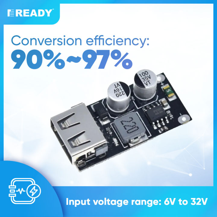 Qc3.0 Qc2.0 Usb Dc-Dc Buck Converter Charging Step Down Module To Fast Quick Charger Circuit ...