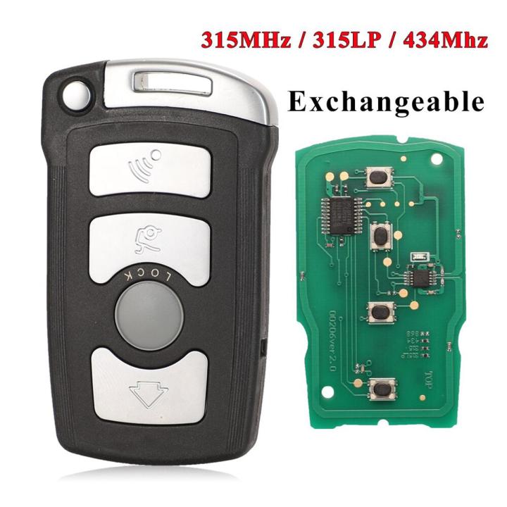 4 Buttons Remote key Fob 315/315LP/433Mhz /868Mhz for BMW 7 SERIES E65 ...