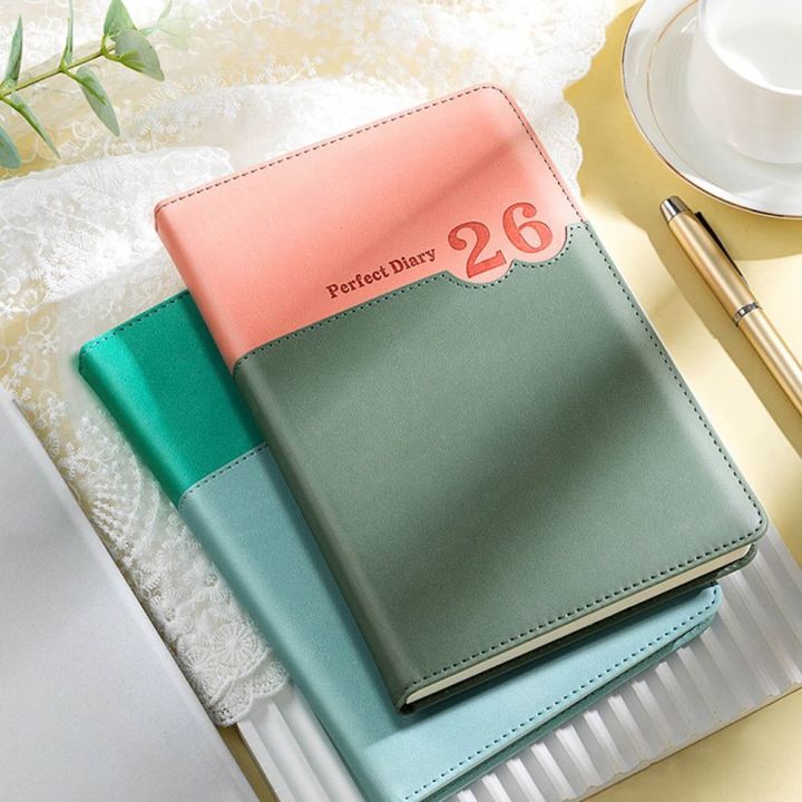 Diary Notepad 365 Days 2026 Schedule Planner Notepad English Thick ...