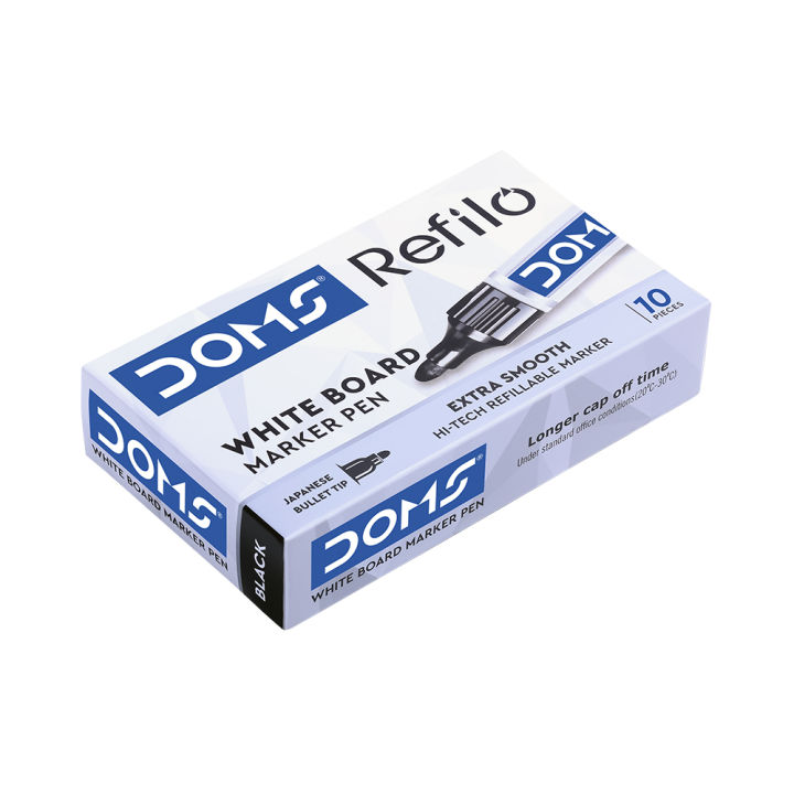 DOMS Refilo White Board Marker Pen 10 Pieces Box | Daraz.com.bd