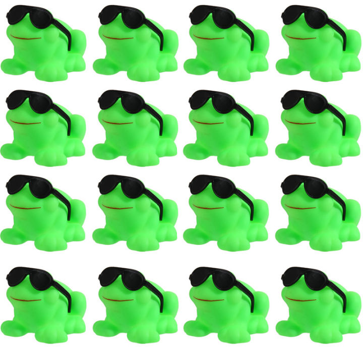 Sunglasses Frog Mini Floating Frog Bathtub Toy Sounding Swimming ...