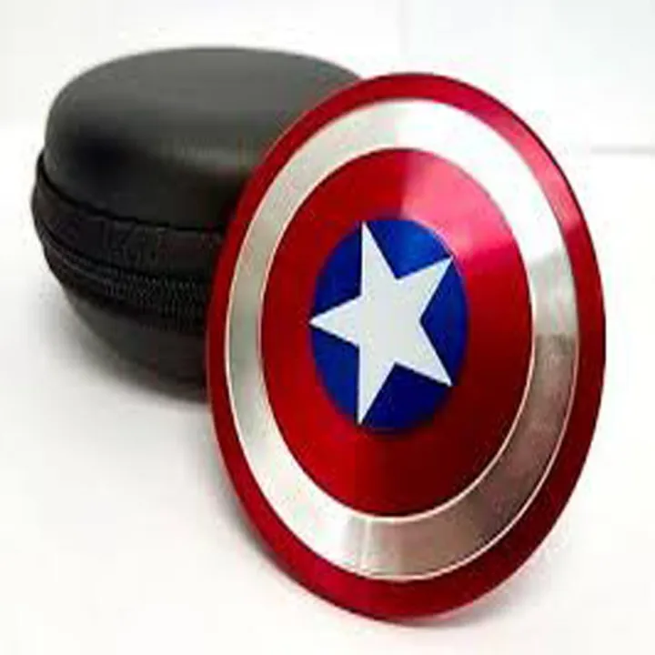 Captain America Fidget Metal Spinner - with bag | Daraz.com.bd