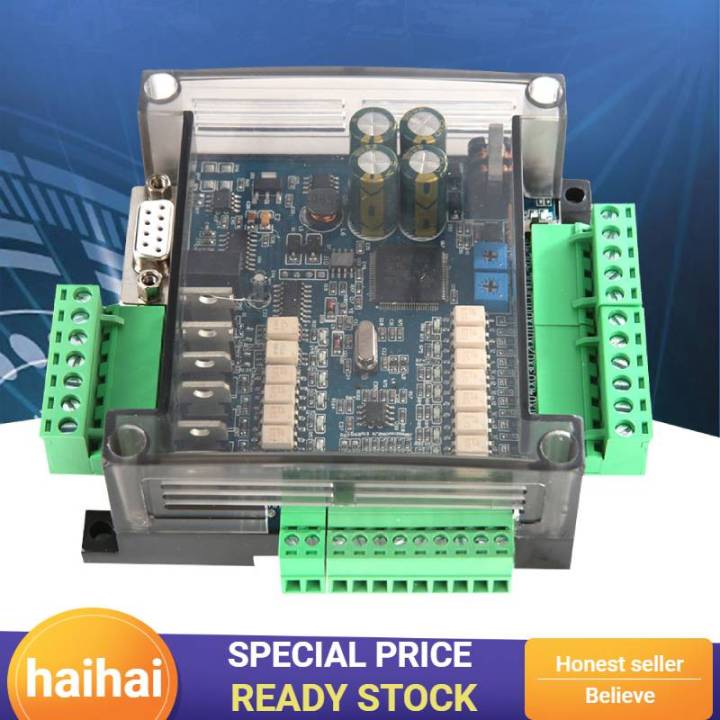 PLC Industrial Control Board FX3U-14MT Analog 6AD+2DA 24V DC 1A High ...