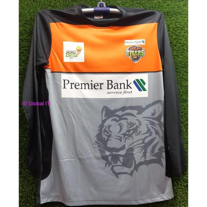 Banghabandhu BPL 2022 Team Jersey (Full Sleeve)- Khulna Tigers | Daraz ...